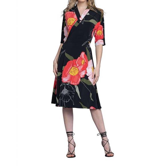 eva varro | Dresses | New Eva Varro Dolman Wrap Dress In Aurelia | Poshmark